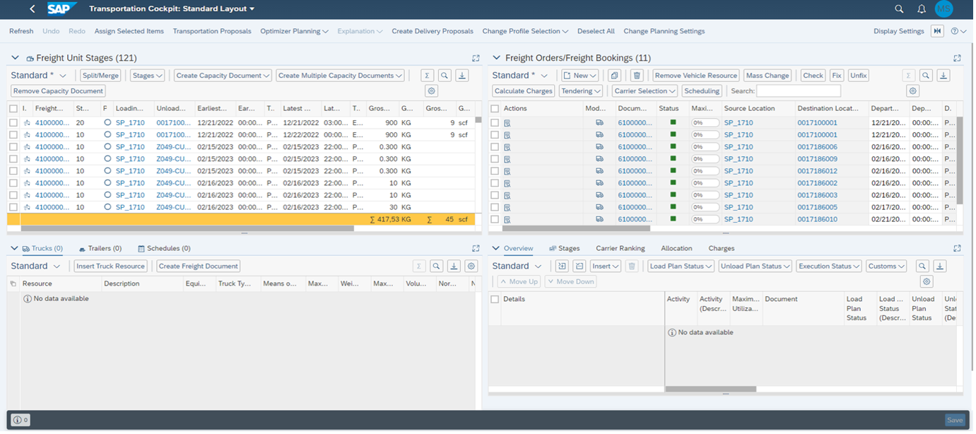 Planning in SAP TM - bvise